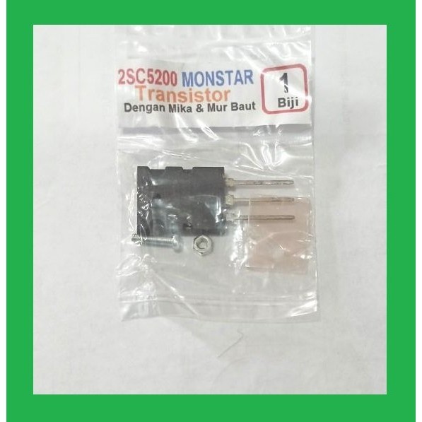 Jual C5200 2SC5200 Transistor plus mika set power jenis NPN merek Monstar | Shopee Indonesia
