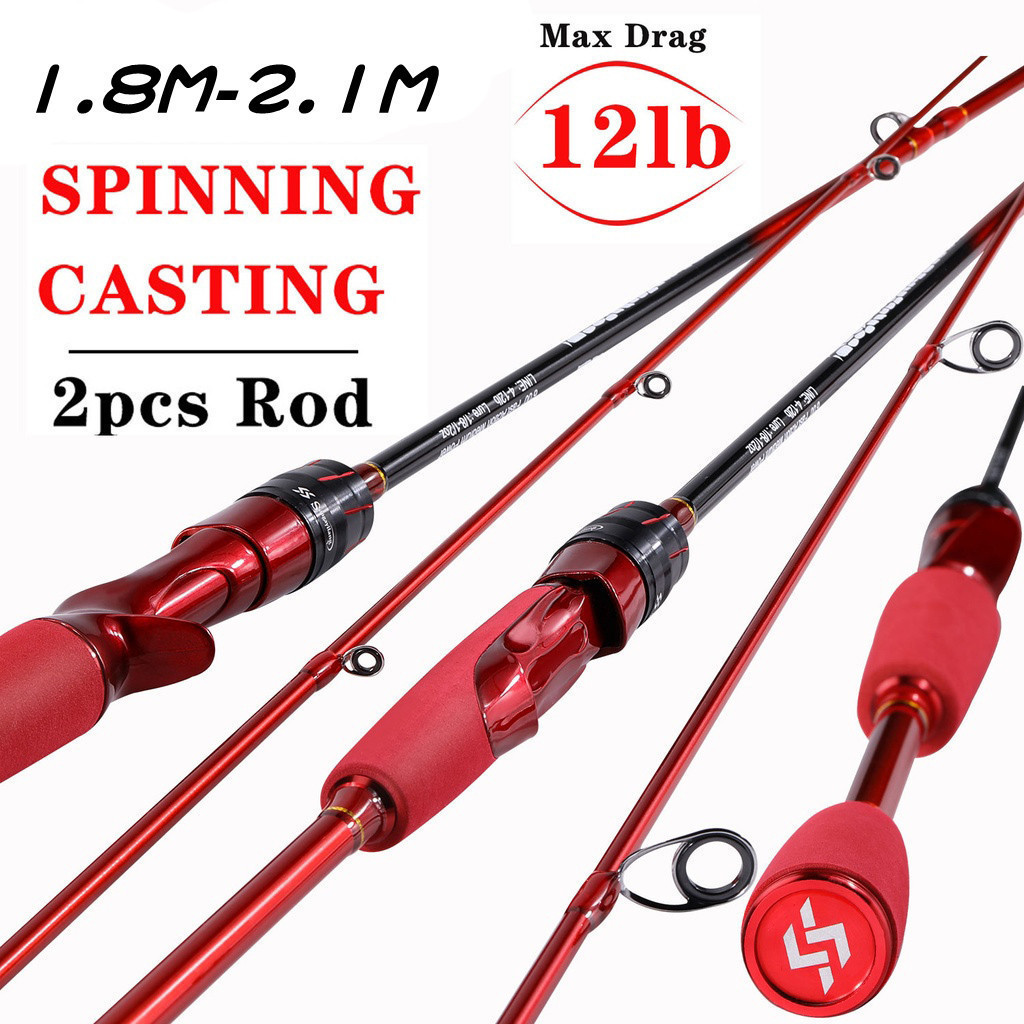 Jual Joran Sougayilang 1.8/2.1M 2 Bagian Joran Spinning Joran Casting ...