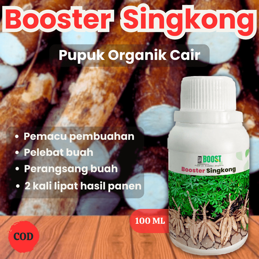 Jual Pupuk Booster Singkong (100ml), pupuk organik pelebat tanaman , pupuk organik perangsang ...