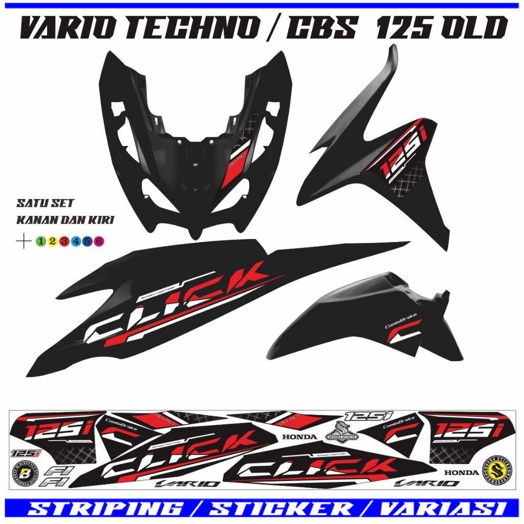 Jual VARIASI LIS MOTOR / STRIPING CLICK / STIKER VARIO 125 FI OLD ...