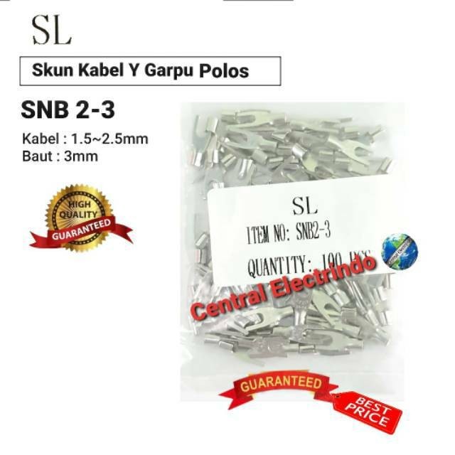 Jual Skun kabel Y Garpu Polos SNB 2-3 Kabel 1.5~2.5m Baut 3mm SL ...