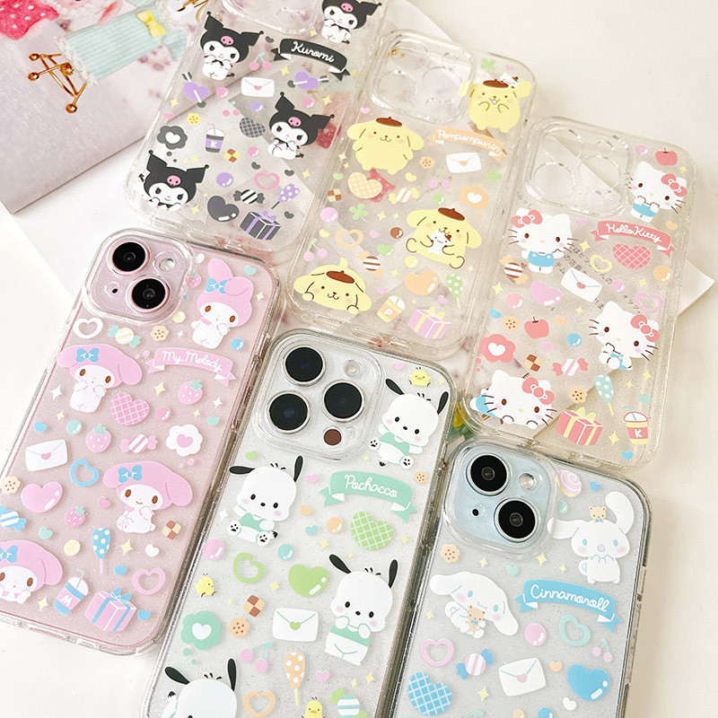 Jual Kuromi Hello Kitty Pochacco aesthetic transparan soft case samsung a16 a06 a55 a15 a54 a05 ...