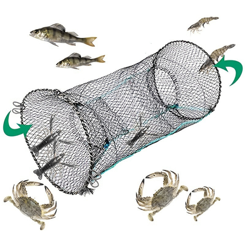 Jual Telescopic Foldable Crayfish Crab Fish Trap Net Shrimp Lobster ...
