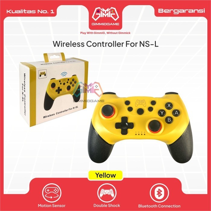 Jual Stick Stik Wireless Pro Controller Nintendo Switch Lite OLED PC N-SL Kuning | Shopee Indonesia