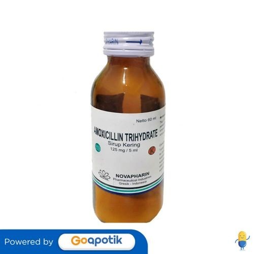 Jual Amoxicillin Novapharin 125mg/5ml Dry Syrup 60ml | Shopee Indonesia