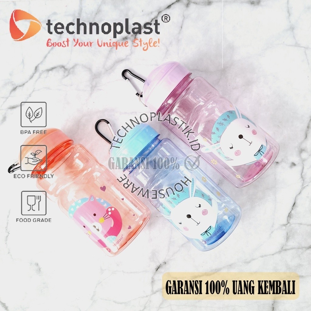 Jual TECHNOPLAST Tiny Tedy Bottle Sport 560Ml / Botol Air Minum Kreatif ...