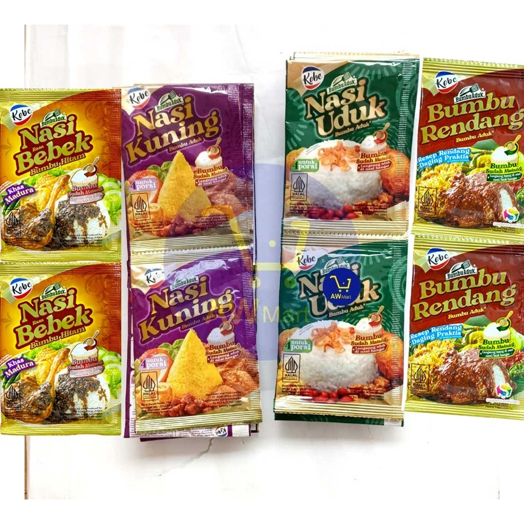 Jual KOBE BUMBU ADUK NASI BEBEK & RENDANG , UDUK DAN NASI KUNING ...
