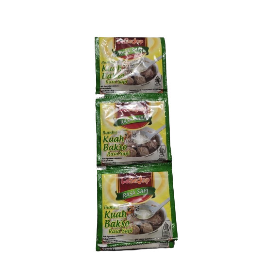 Jual 1renceng 12pcs La sedap bumbu kuah bakso rasa sapi | Shopee Indonesia