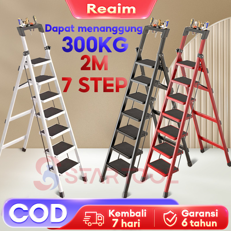 Jual SL02EI （COD）Tangga 3/4/5/6 Step Tangga Lipat Multifungsi Lipat ...