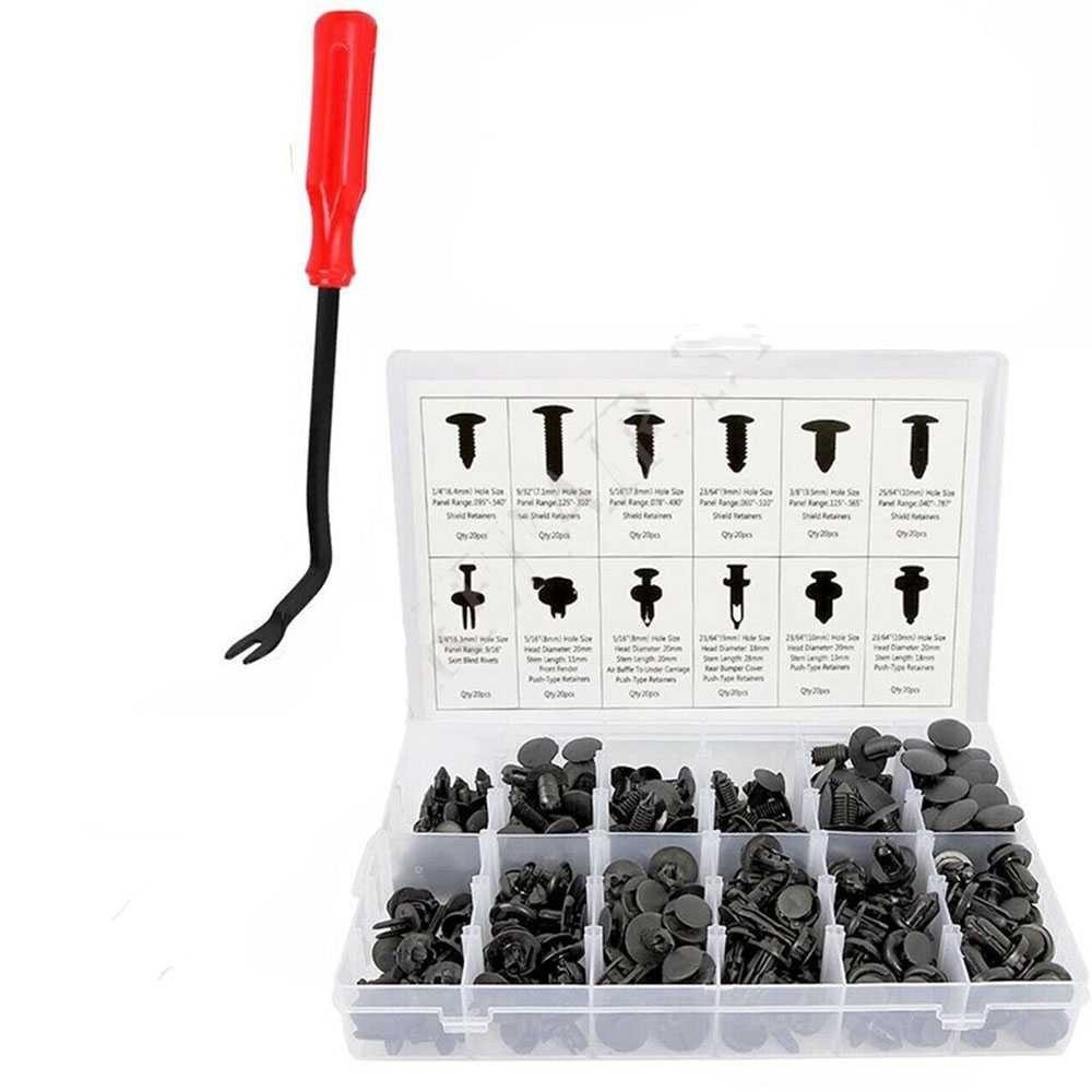 Jual 240 PCS Baut Rivet Mobil Snap Joint Clips dengan Pengungkit Baut ...