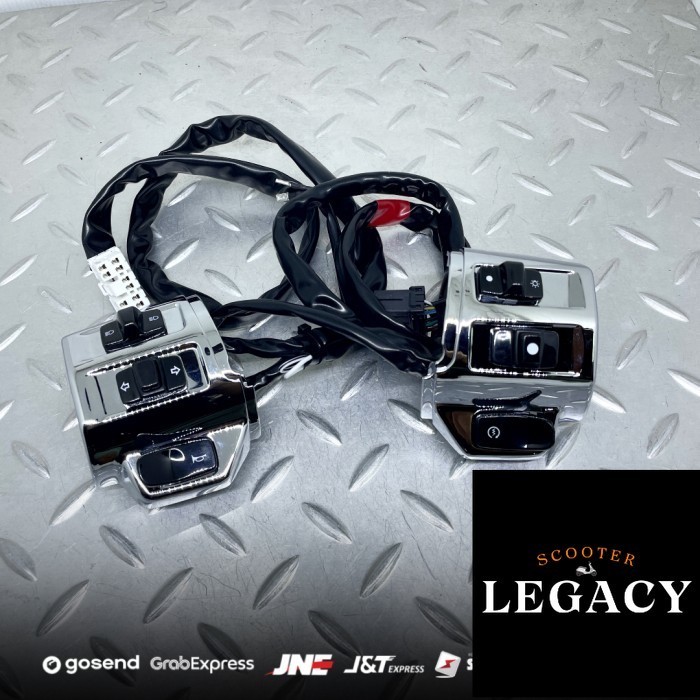 Jual Switch Saklar Panel Set Silver Original Vespa Sprint Primavera 3V ...