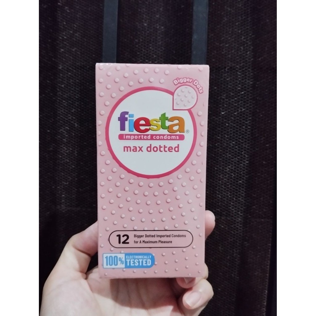 Jual Fiesta Max Dotted Isi 12 Condom Kondom Bintik Alat Kontrasepsi ...