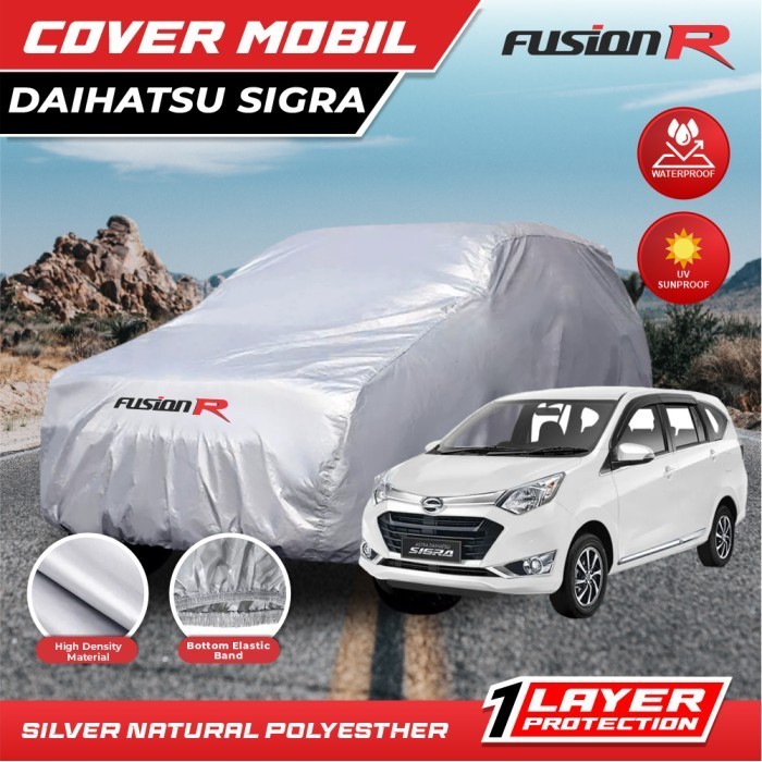 Jual Fusion R Cover Sarung Mobil SIGRA Cover Mobil Putih Waterproof ...