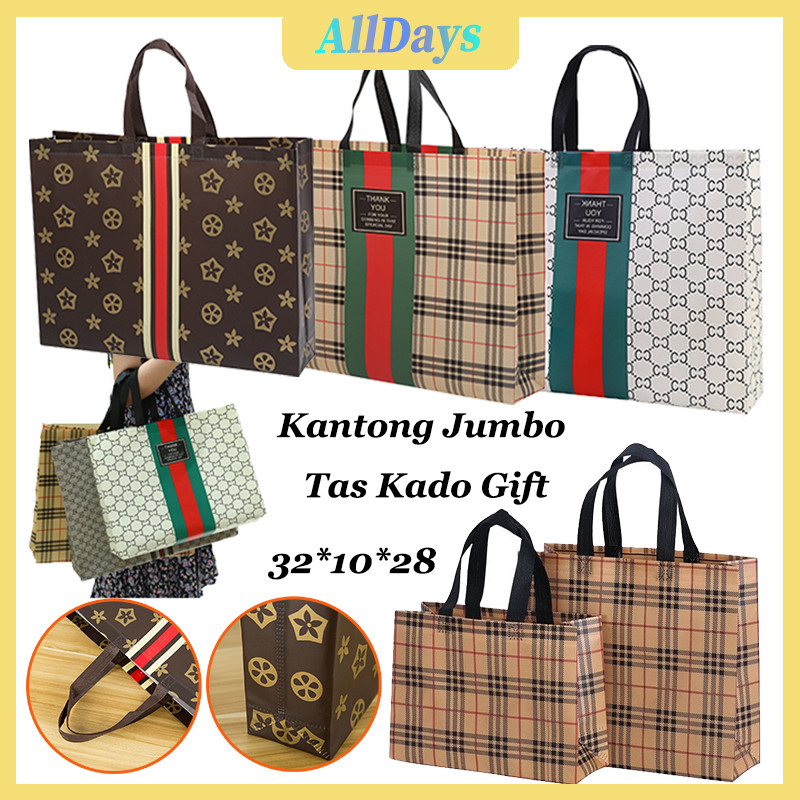 Jual Kantong Jumbo Tas Kado Gift / Tas Belanja Tahan Air Pegangan ...