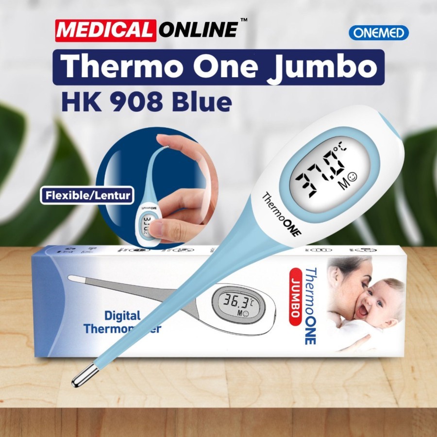 Jual THERMOMETER DIGITAL THERMO ONE JUMBO HK 908 HK908 ONEMED ...