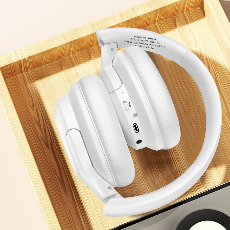 Jual ANC Noise Canceling Headphones A1 Wireless Bluetooth Headphones ...