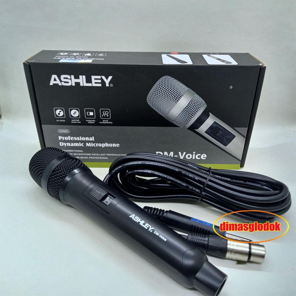 Jual Mic Ashley Mik KABEL ASHLEY DM VOICE VOKAL DYNAMIC ORIGINAL ...