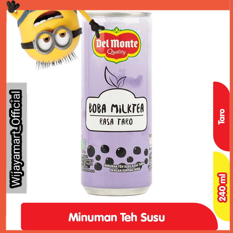 Jual Del Monte Boba Teh Susu Taro Kaleng 240 ml | Shopee Indonesia