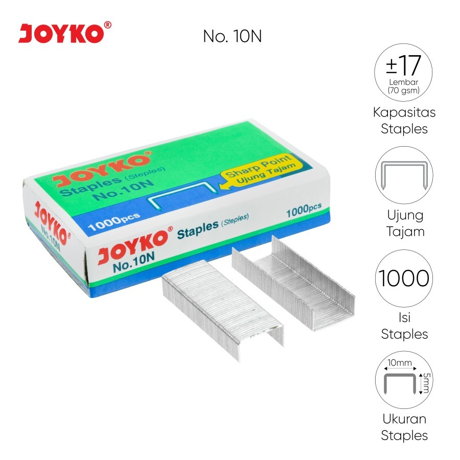 Jual HIRO - Isi Staples / Refill Stapler Joyko No 10 High Quality (isi ...