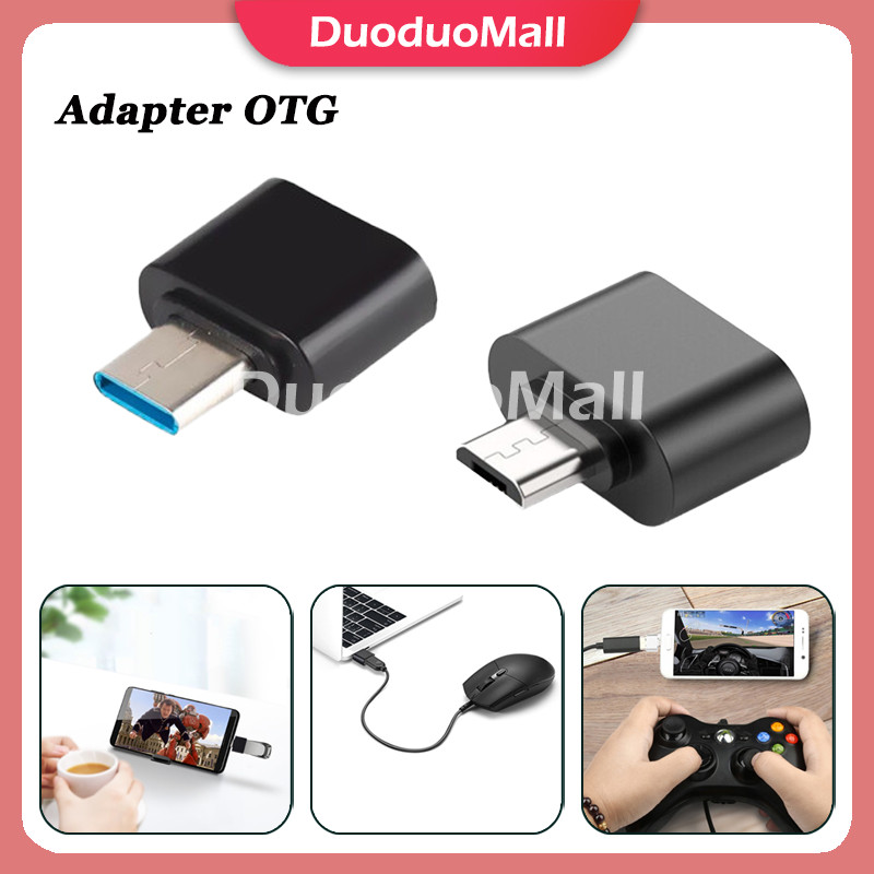 Jual Otg Mini Persegi Micro Usb /Type C Port Konektor Non Cable USB | Shopee Indonesia