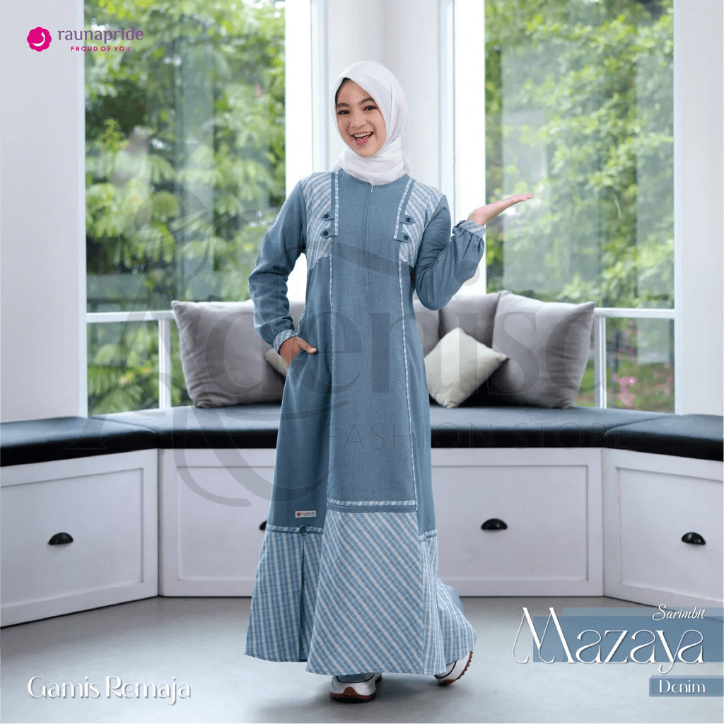 Jual Sarimbit Mazaya Gamis Remaja Modern Model Terbaru by Rauna ...