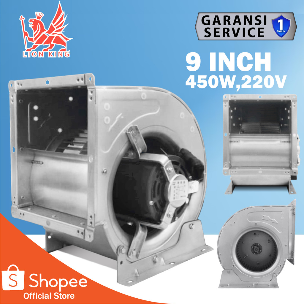 Jual Centrifugal Blower AHU 9" 450W Bare Fan Centrifugal Double Inlet ...