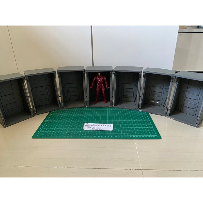 Jual Diorama HALL OF ARMOR Iron Man skala 1/12 6 inch Marvel Legends ...
