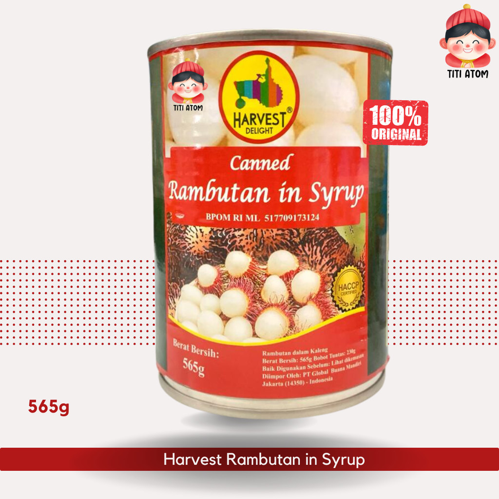 Jual Harvest Delight Rambutan Syrup Buah Kaleng 565g 230g | Shopee ...