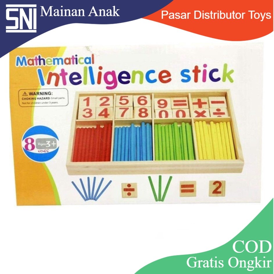 Jual Mainan Anak MATHEMATICAL INTELLIGENCE STICK Edukasi Belajar ...