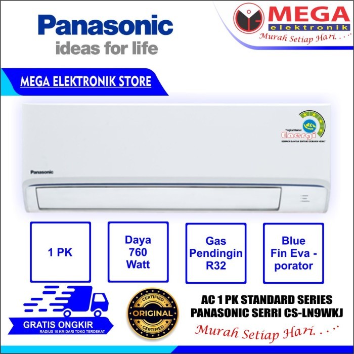Jual PANASONIC CS/CU-LN9WKJ / CS CU LN 9 WKJ / CS/CULN9WKJ AC 1 PK ...