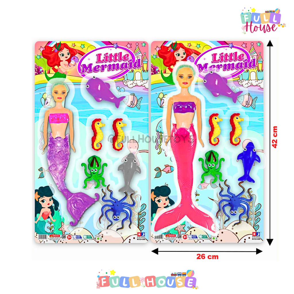 Jual MAINAN BONEKA MERMAID SET ANAK LITTLE MERMAID TOYS MAINAN MERMAID ...
