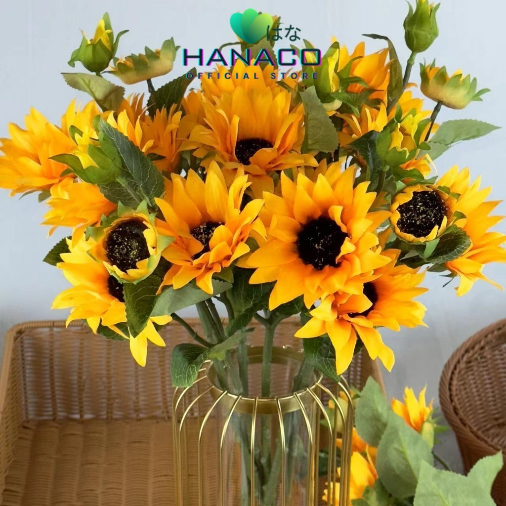 Jual HANACO - Bouquet bunga SUNFLOWER 6cbg Mix Diameter 9cm Matahari ...