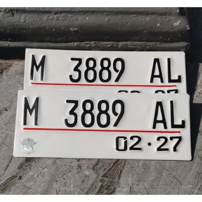 Jual (1 PCS)Custom Plat Nomor MTR FONT TERBARU FREE LIST STIKER ...
