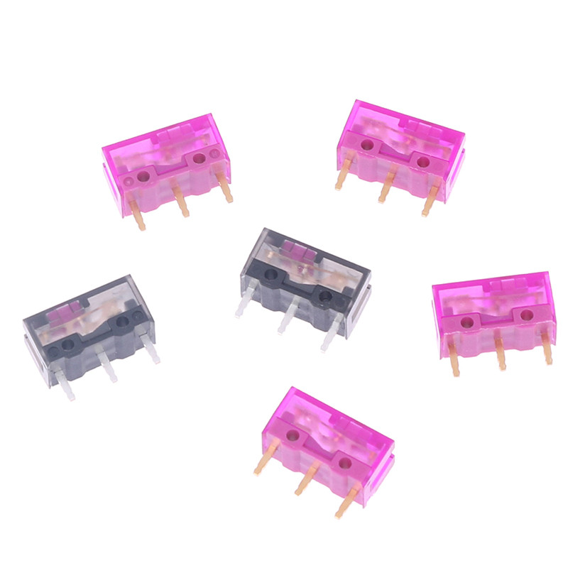 Jual 2pcs Dustproof Mouse Micro Switch Micro Button 3Pin Gold Contactor ...