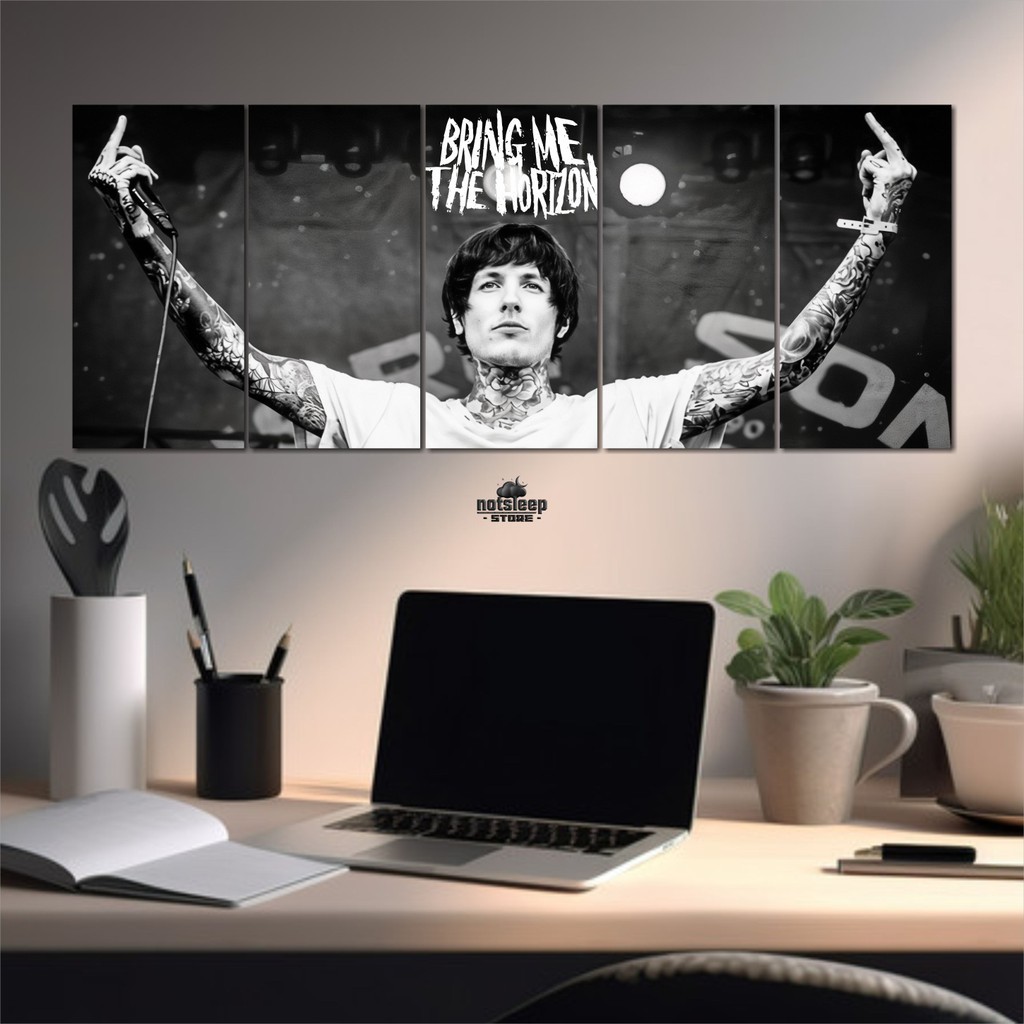 Jual Poster Kayu Hiasan dinding band bmth | bring me the horizon ...