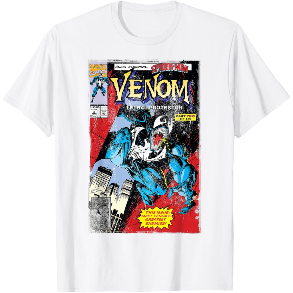Jual Baju Kaos Marvel Venom Lethal Protector Retro Comic Graphic T ...