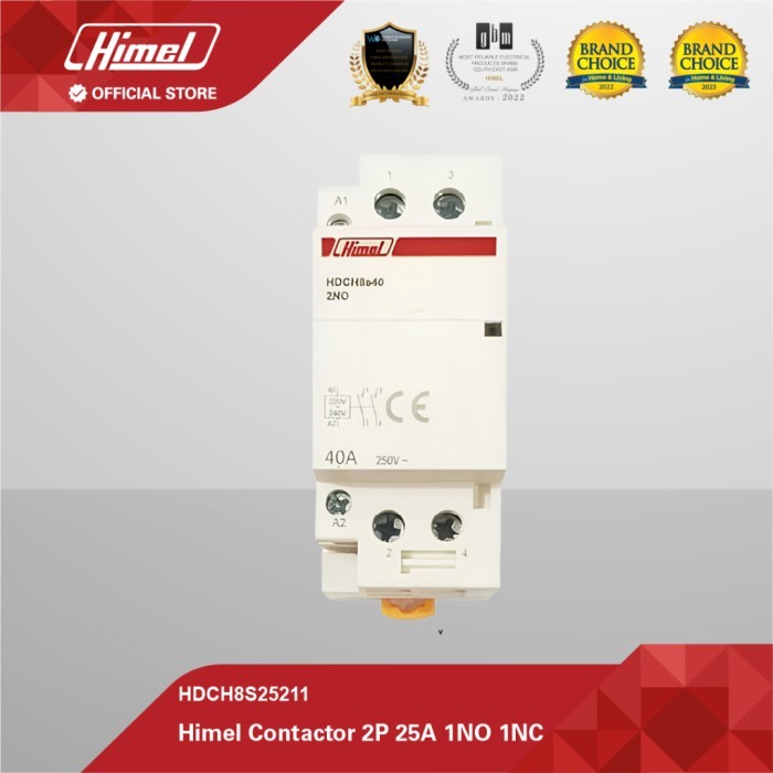 Jual Himel Modular Contactor 2P 25A 1NO 1NC - HDCH8S25211 | Shopee Indonesia