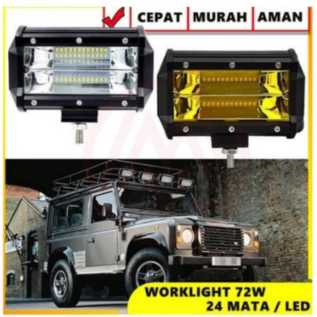Jual LAMPU TEMBAK 24 VOLT MATA 24V 12V LED BAR CREE 2 SUSUN cwl mobil sorot - Kuning | Shopee ...