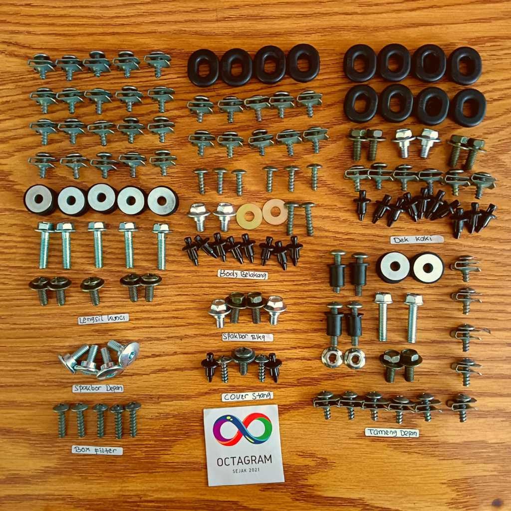 Jual Gratis Ongkir/Baut Full Body nmax old /Baut Full set Bodi nmax old ...