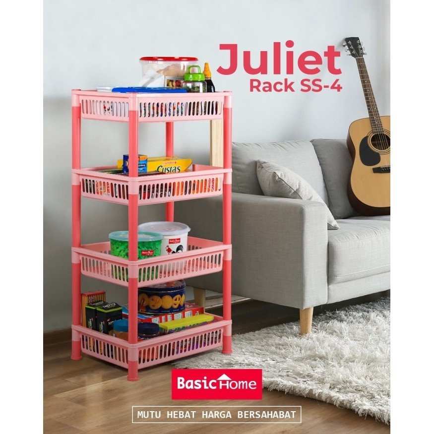 Jual BEZTON Lion Star Basic Home Rack Susun Plastik Serbaguna / Rak ...