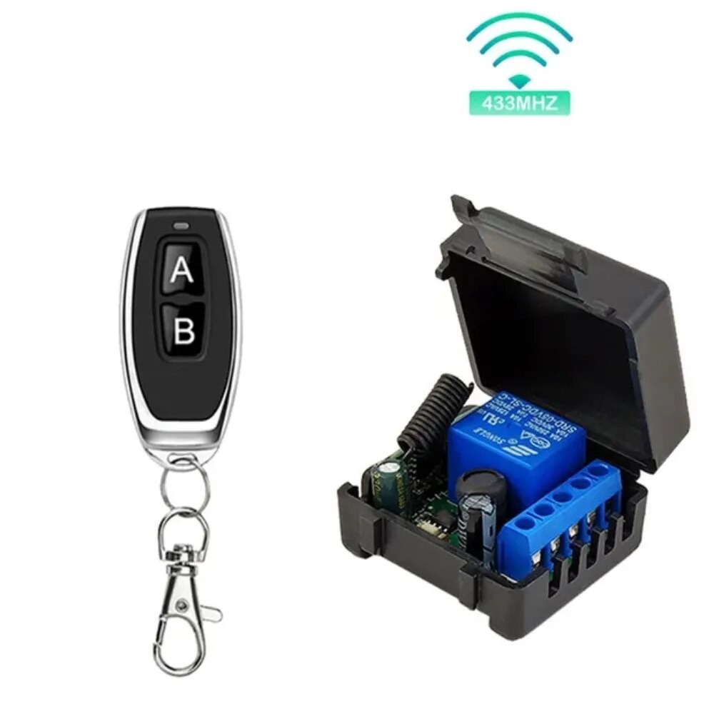 Jual DC 12V 10A Secure Remote Control Switch Universal 433Mhz Wireless ...