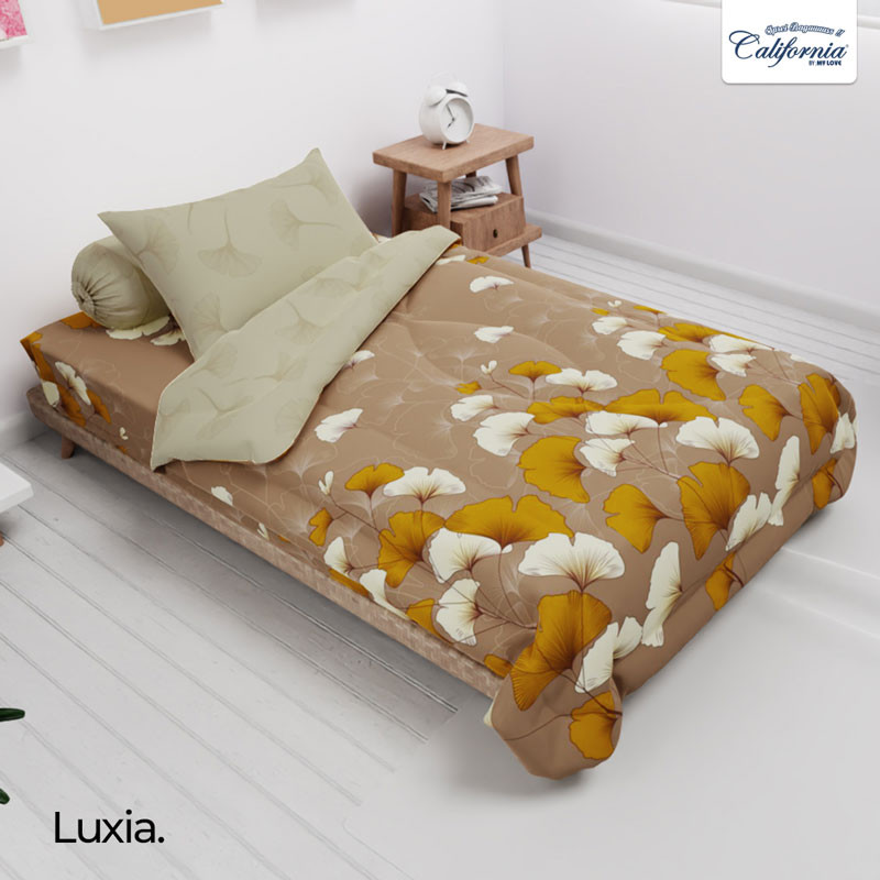 Jual CALIFORNIA Bed Cover Single Full Fitted 120x200 Luxia | Shopee Indonesia