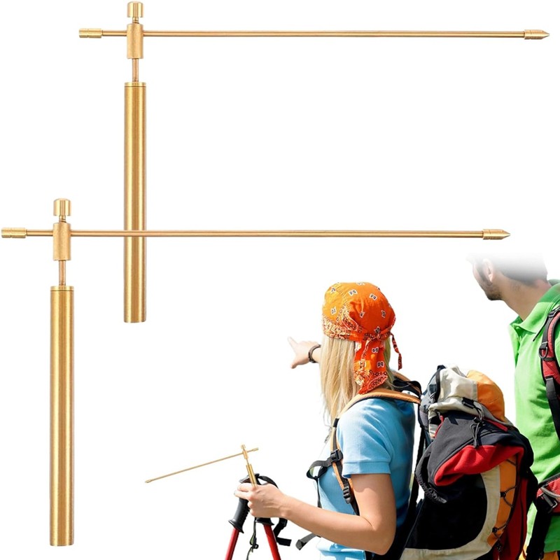 Jual New Dowsing Rods Copper 1 Pair Smooth Rotation Divining Rods Solid ...