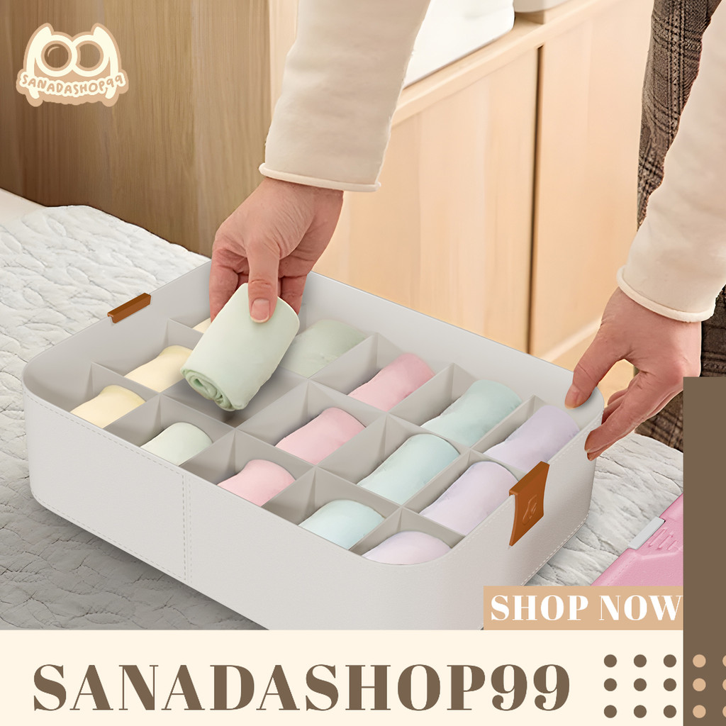 Jual (SR01) Storage Box Underwear Storage Pembatas Laci Pakaian Dalam ...