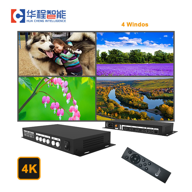 Jual AMS QMV-H4 AI Multi-Screen Splitter 4K LED LCD Video Splitter ...