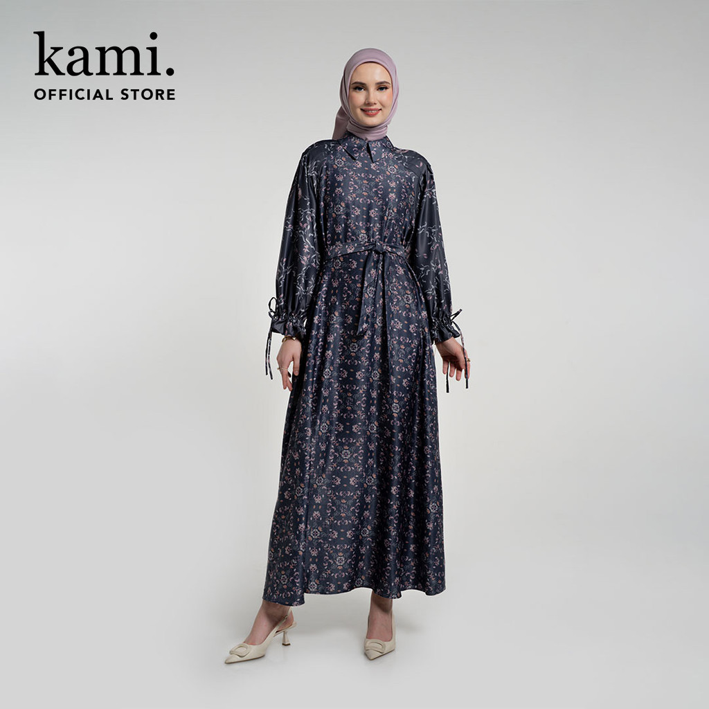 Jual Kami July Pleated Sleeve Dress Wanita | Shopee Indonesia