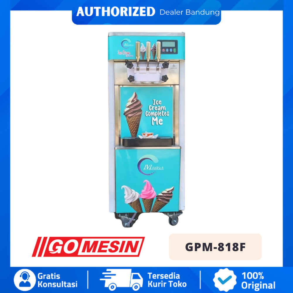 Jual GOMESIN GPM 818F GPM-818F MESIN ES KRIM 3 TUAS SOFT ICE CREAM STANDING | Shopee Indonesia