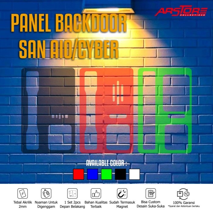 Jual Panel Backdoor San AIO Bagian Belakang Saja Akrilik Warna 2mm ...