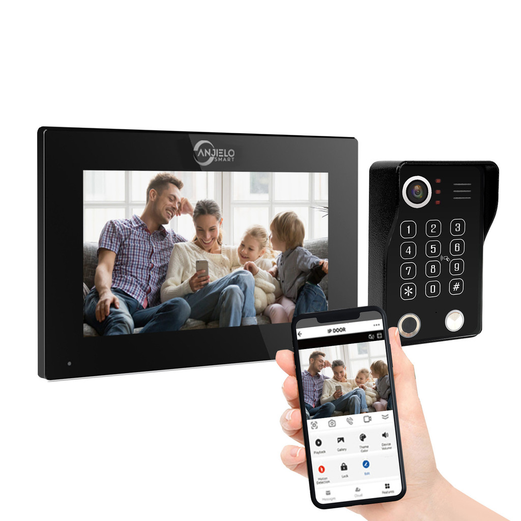 Jual Tuya 10 Inch Video Intercom Doorphone Touch Screen with Wired ...