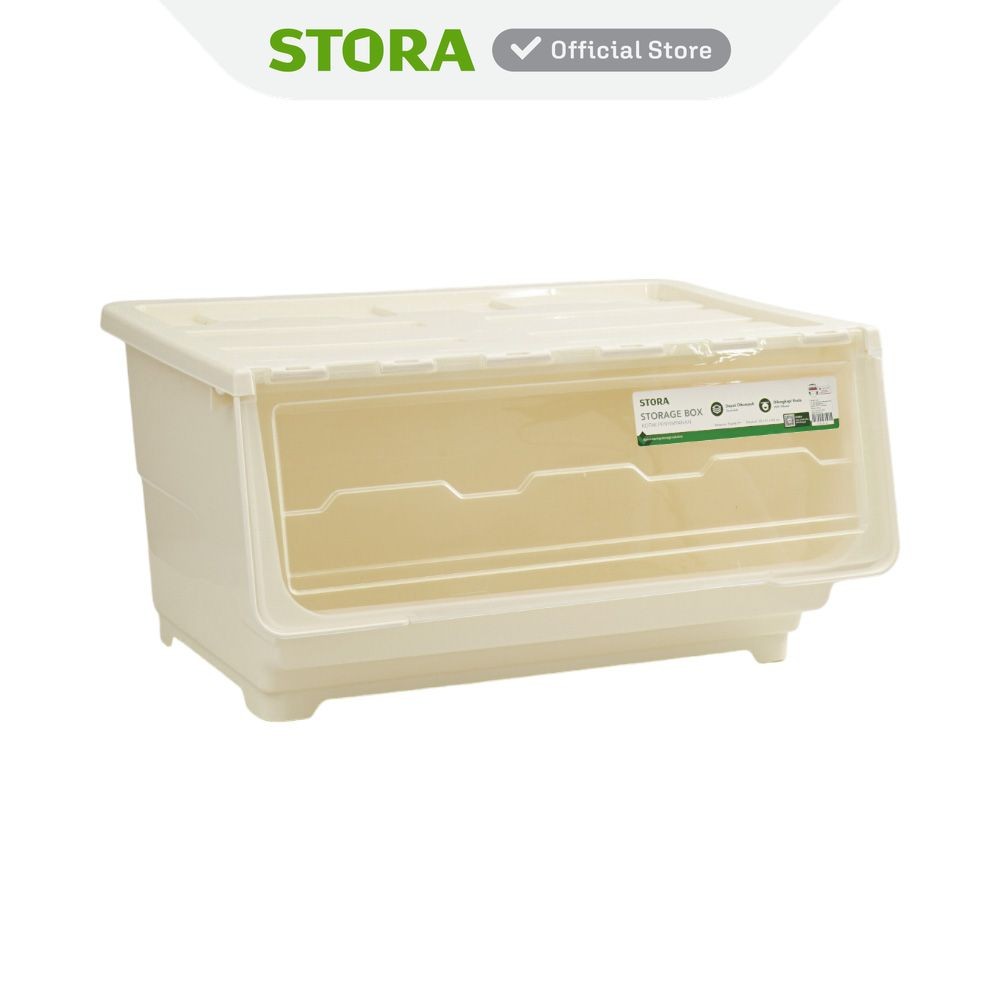 Jual Stora Kotak Penyimpanan Flat Drawer S/L Stackable Storage Box ...